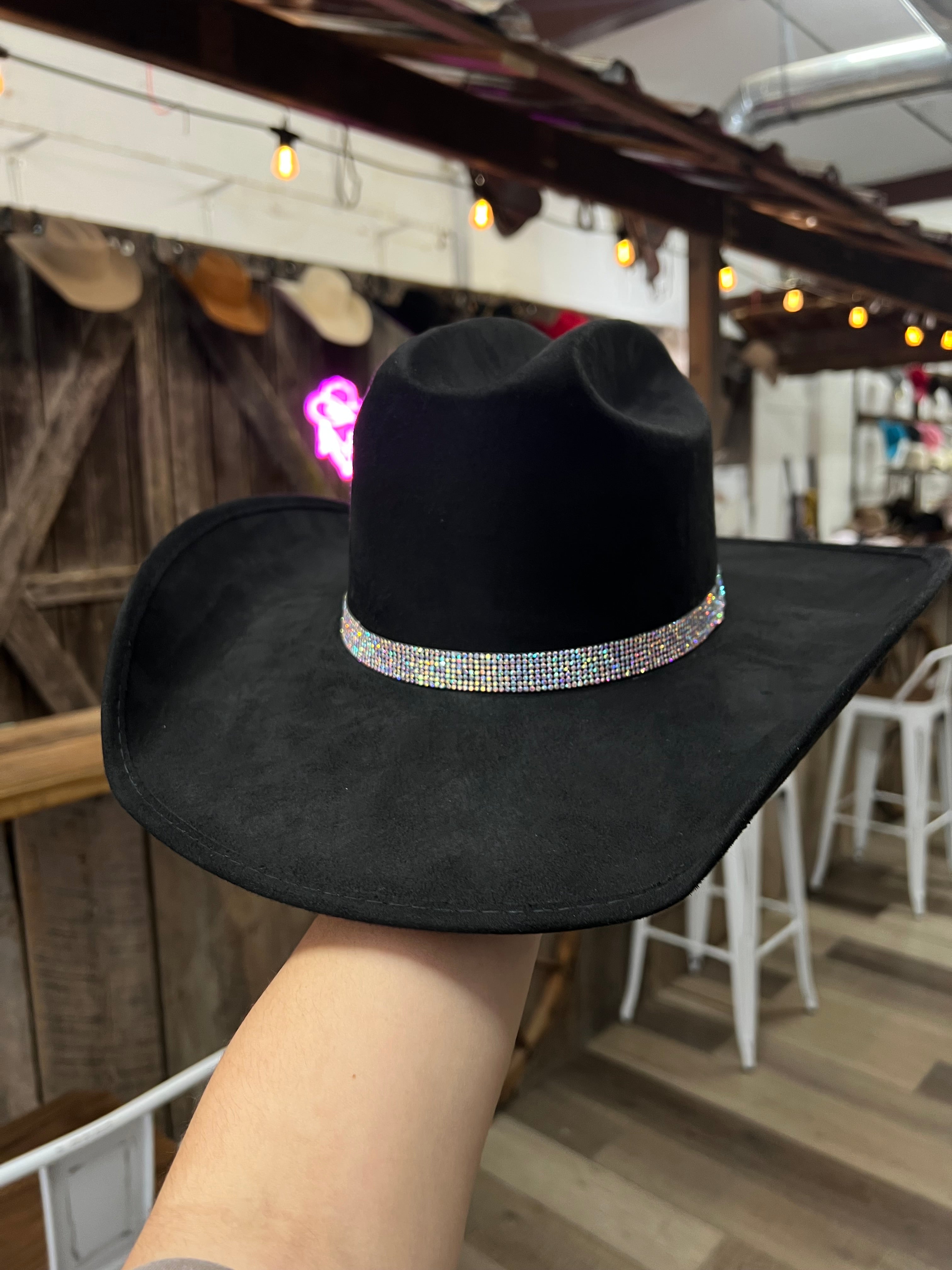 Suede Black Diva Cowgirl Hat – Bandidas Western Co.